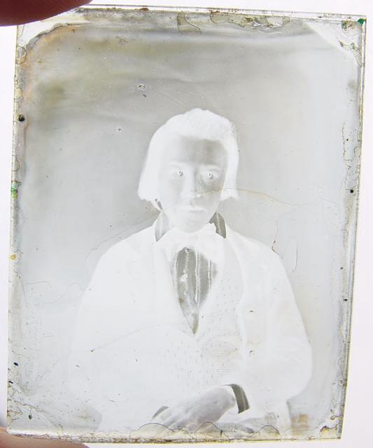 photography : Ambrotypes: Collodion Positives dark backing