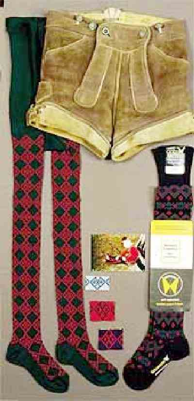 lederhosen: clothing -- hosiery