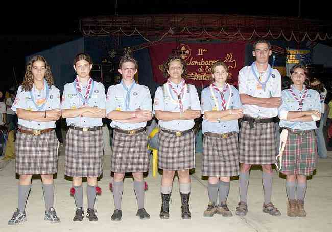 Brazilian boy scout uniform garments -- kilts