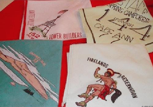 boy scout uniforms: garments--kerchiefs scarves