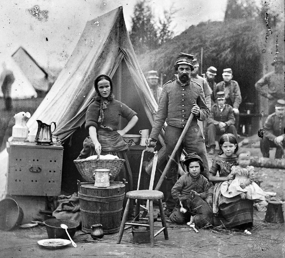 Civil War camp