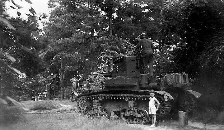 American World War II Stuart tank