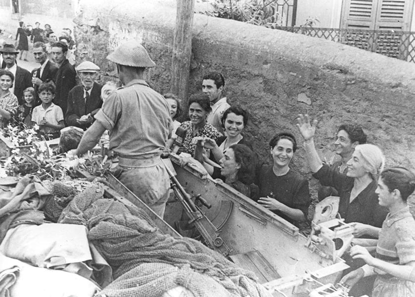 World War II campaigns -- Sicilian campaign British drive north to Messina
